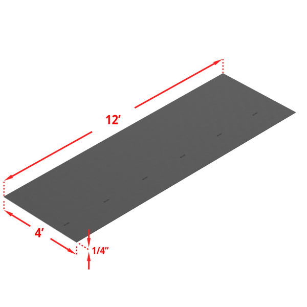 Plate 4' x 12' x 1/4" - TNH Development
