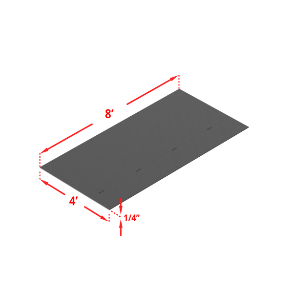 Plate 4' x 8' x 1/4" - TNH Development